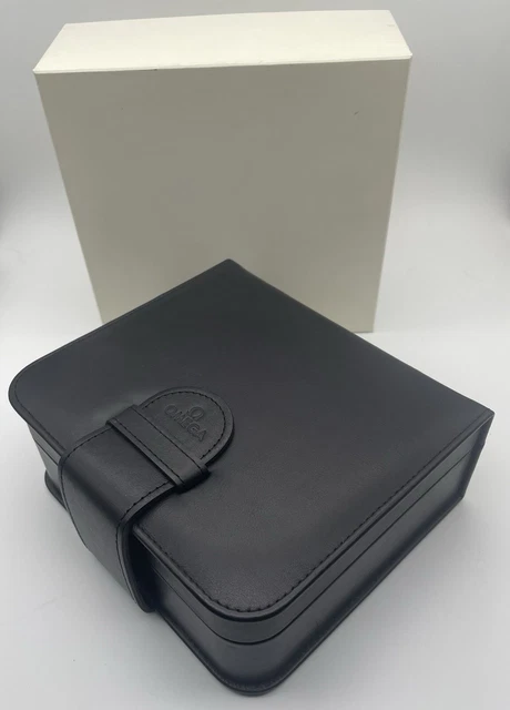 RARE OMEGA SPEEDMASTER Moonwatch Apollo 11 Black Presentation Box ...