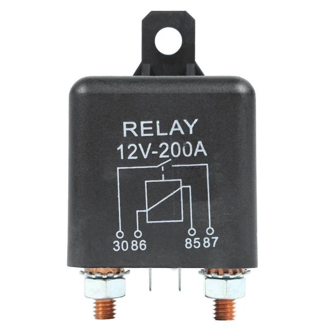WM686 12V 200A Split Charge/Winch Relay 4 Terminals Car Mower Starter ...