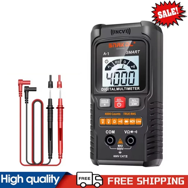 AUTOMATIC DIGITAL MULTIMETER 4000 Counts Smart Digital Multimeter Non ...