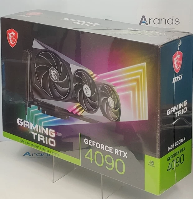 MSI GEFORCE RTX 4090 GAMING TRIO desktop Graphics Card - IN HAND - NEW ...