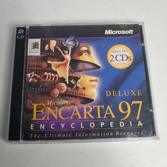MICROSOFT ENCARTA 96 Encyclopedia PC windows 95 cd rom no instructions ...