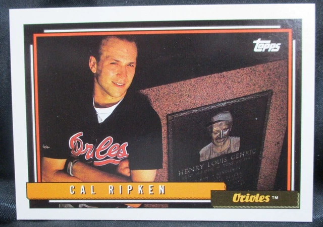 1992 TOPPS CAL Ripken Jr. Baseball Card #40 (004) EUR 0,89 - PicClick FR