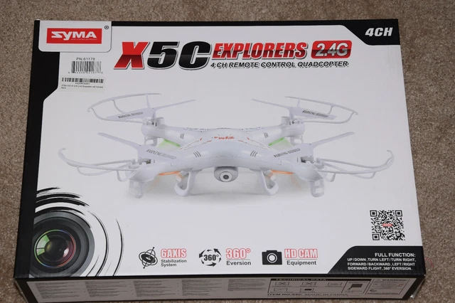 SYMA X5C EXPLORERS 2.4g 4ch 6 Axis Gyro RC Quadcopter Drone With HD ...