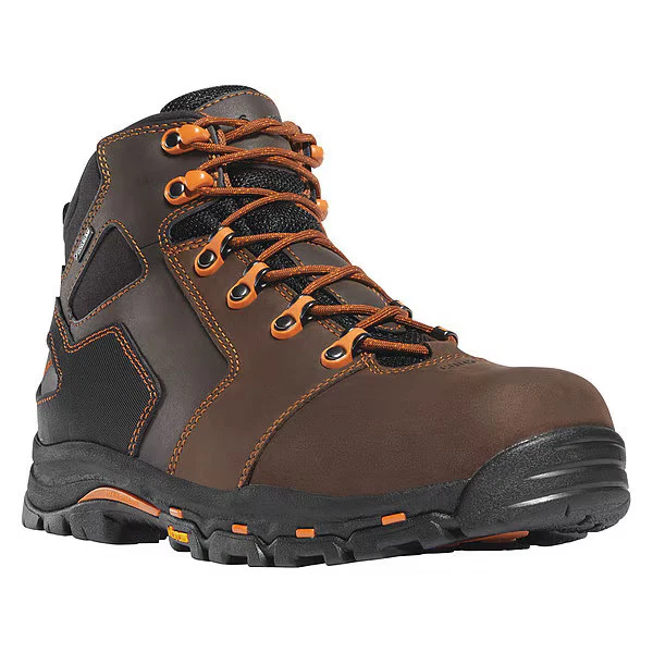 DANNER MEN'S 4 1/2 in Composite Toe Hiker Boot, Brown/Orange, 10 1/2, D ...