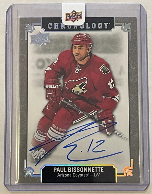 CHRONOLOGY 2019-20 - Paul Bissonnette Franchise History AUTO card SP ...