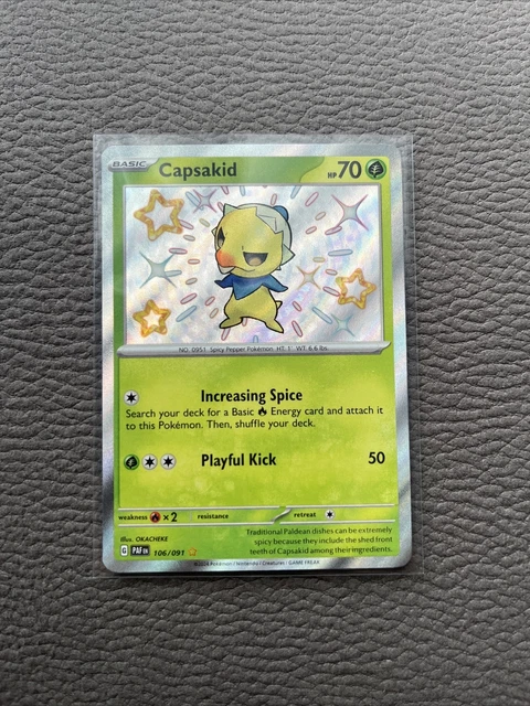CAPSAKID - 106/091 - Shiny Rare Paldean Fates $9.95 - PicClick AU