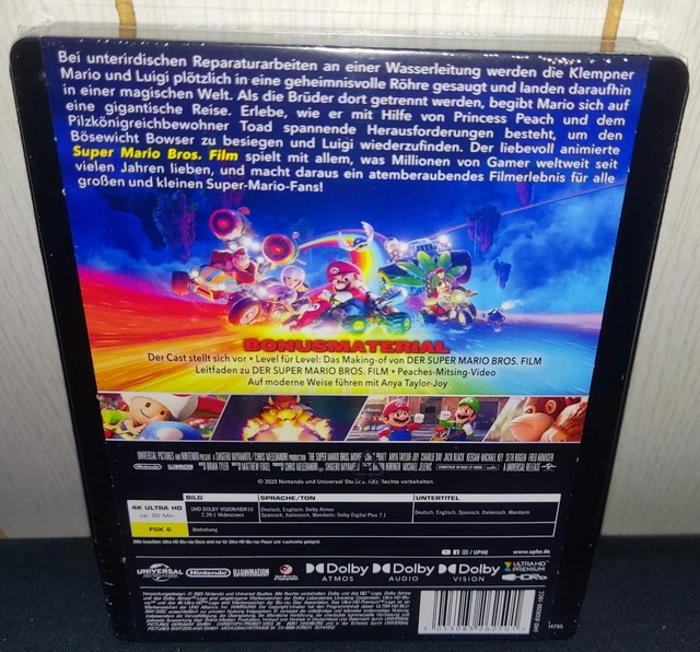 DER SUPER MARIO Bros. Film: Steelbook Power-Up-Edition 4K Ultra-HD Blu-ray NEU EUR 52,52 ...