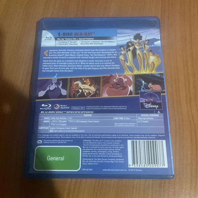 DISNEY HERCULES - Movie Collection Blu Ray Region B $10.95 - PicClick AU