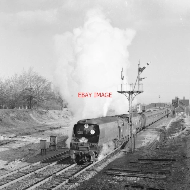 PHOTO SR Battle Of Britain Loco No 34057 And 34102 Greatley 22Nd Jan ...
