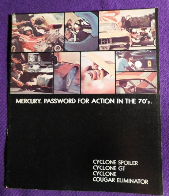 1970 ORIGINAL CATALOG CYCLONE SPOILER CYCLONE GT CYCLONE COUGAR ELIMINATOR £7.07 - PicClick UK