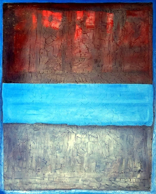 MARK ROTHKO / AMAZING OIL on CANVAS, ART PAINTING SIGNED. Abstract ...
