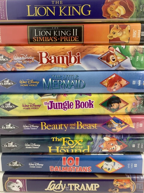 WALT DISNEY HOME Video VHS Lot of 9 Tapes Romance Love Great Titles ...