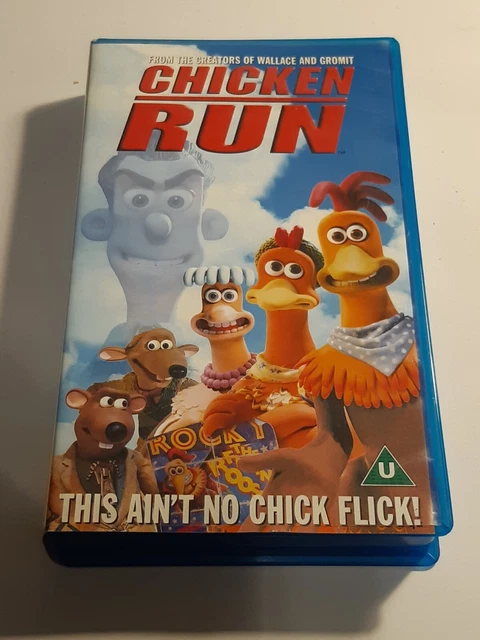 CHICKEN RUN VHS VIDEO - Aardman - Pathe - Dreamworks - 2000 U class ...