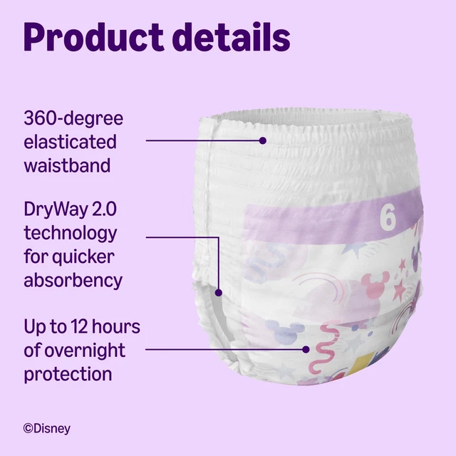 BY AMAZON DISNEY Nappy Pants Size 6 (15 kg) 60 Count White (Previously ...