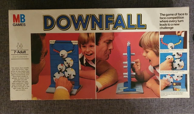 VINTAGE MB GAMES Downfall Board Game 1977 Version Complete Retro ...