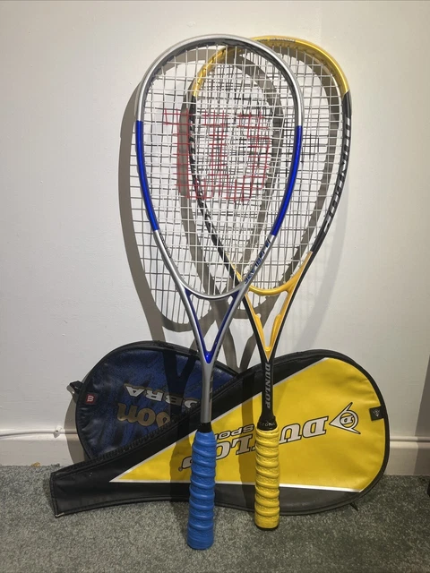 DUNLOP BLACK MAX And Wilson Hammer Blaze Squash Rackets £15.00 ...