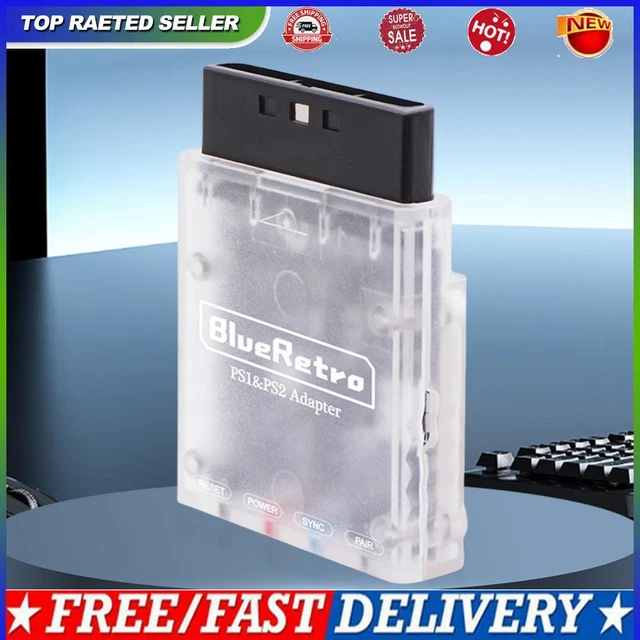 WIRELESS CONTROLLER RECEIVER Adapter Wireless Adapter for PS2 PS1 Game ...