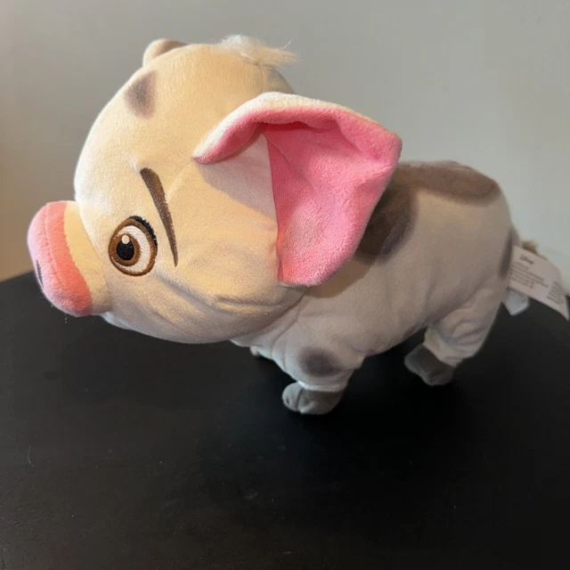 DISNEY STORE MOANA Pua Pet Pig Stuffed Animal Plush 10" Toy Authentic ...