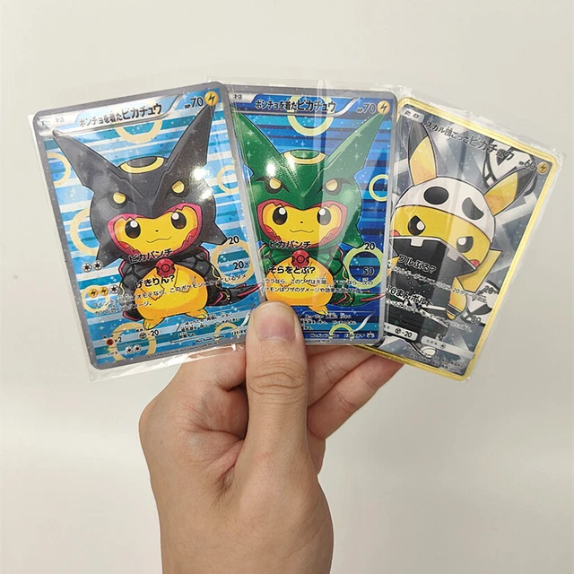 PTCG DISGUISE PIKACHU Rayquaza Gold Metal Pokémon Card-Collectible Gift ...