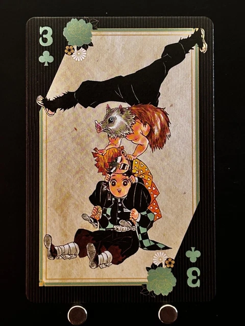 TANJIRO ZENITSU INOSUKE Demon Slayer Kimetsu no Yaiba Carta da gioco C3 ...