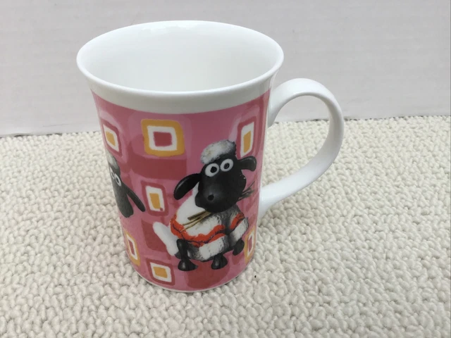WALLACE & GROMIT Shaun The Sheep “In The Pink”Fine Bone China Mug ...