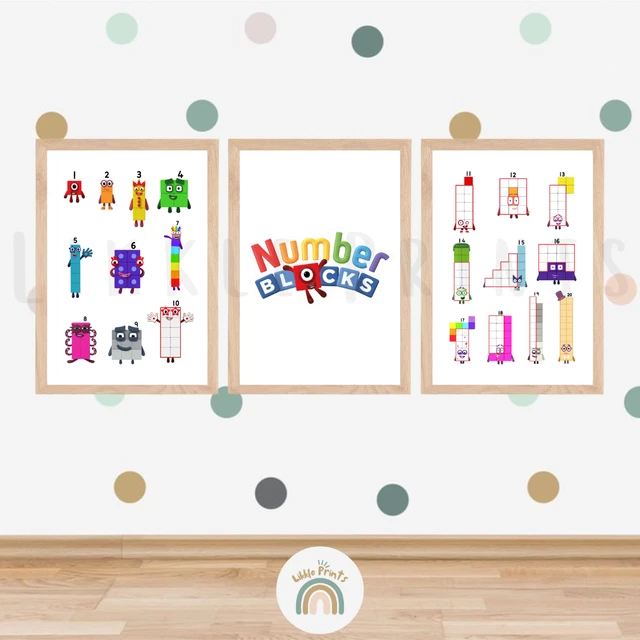 CBEEBIES NUMBERBLOCKS PRINTS | Wall art | Wall decor | Posters (DIGITAL ...