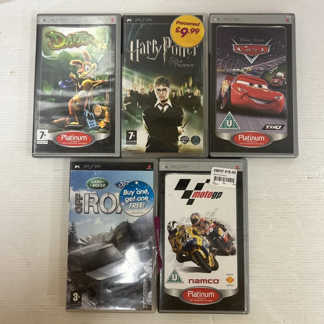 SMALL BUNDLE OF PSP Playstation Portable Games X 5 (Daxter, Cars, Harry ...