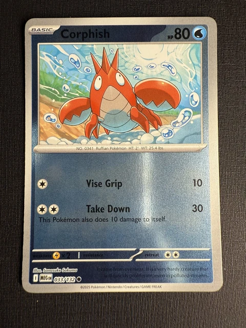 CORPHISH COMMON ME01: Mega Evolution 033/132 NM £2.74 - PicClick UK