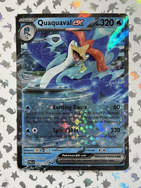 QUAQUAVAL EX 052/193 Double Rare Pokémon Paldea Écarlate & Violet ...