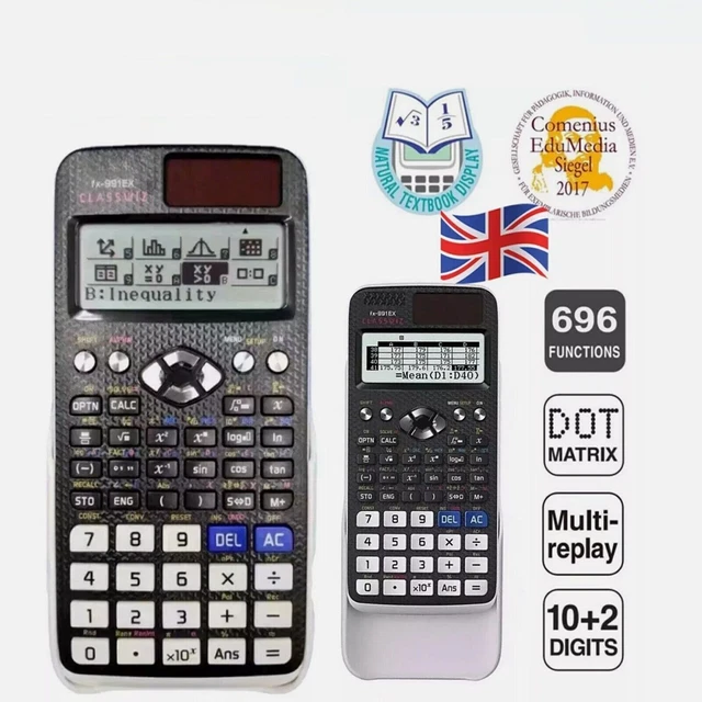 CASIO FX-991EX CLASSWIZ Advanced Engineering Scientific Calculator 552 ...