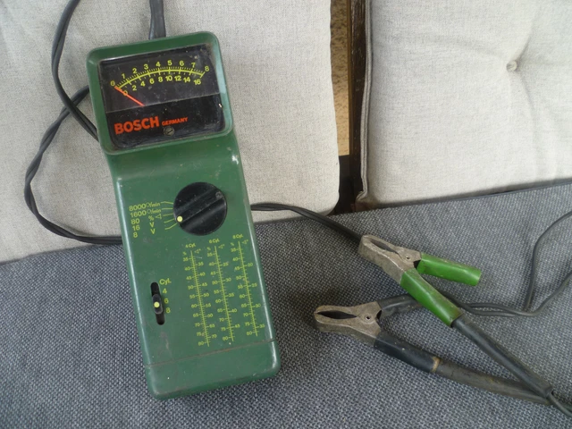 OLDTIMER BOSCH MOTORTESTER Schließwinkeltester drehzahl Tester ...