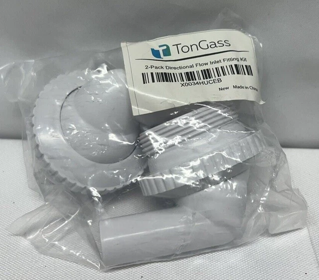 TONGASS 2-PACK DIRECTIONAL Flow Inlet Fitting Jet Skimmer Pools and ...