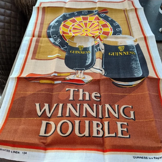 GUINNESS 'WINNING DOUBLE' Tea Towel £19.99 - PicClick UK