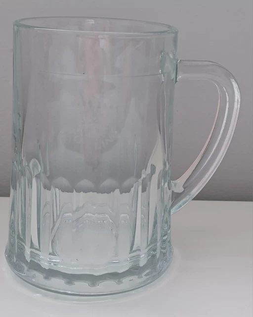 VINTAGE DEMA HALF pint glass tankard, Crown marked 418, immaculate! £6. ...