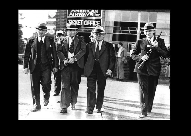 1933 GEORGE MACHINE Gun Kelly PHOTO Gangster Prohibition FBI Agents ...
