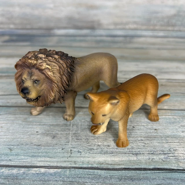 SCHLEICH LION ADULT Male Female Lioness African Safari Zoo Wildlife Animal £18.21 - PicClick UK