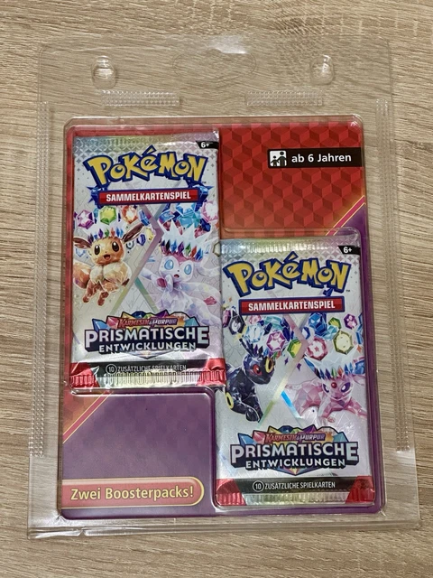 2 POKÉMON BOOSTERPACKS Pokémon Prismatische Entwicklungen DE Repack wie ...