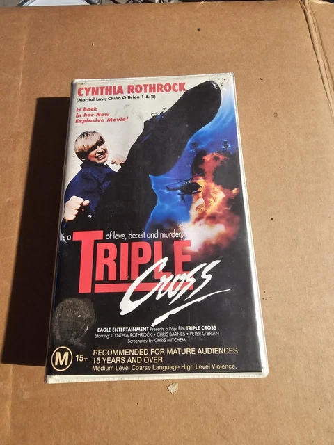 TRIPLE CROSS VHS 1990 Cynthia Rothrock Eagle Entertainment Australian ...