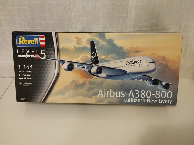 AIRBUS A380-800 LUFTHANSA Neue Lackierung New Livery 1:144 Bausatz ...