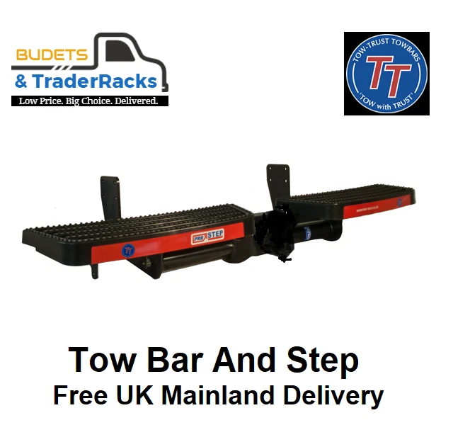 MERCEDES SPRINTER TOW Bar Step 2018 to 2023 FWD L1 L2 - Black Tow Trust ...