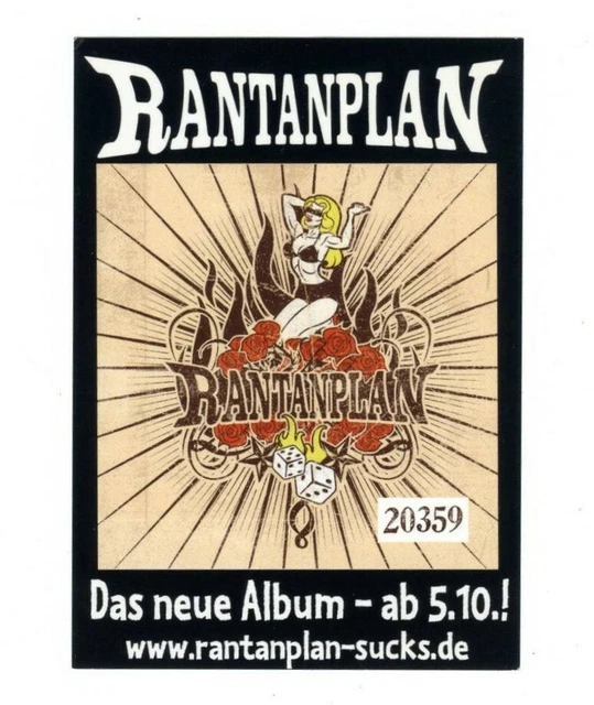 RANTANPLAN - 20359 - Aufkleber/Sticker - Promoaufkleber - siehe Bild ...