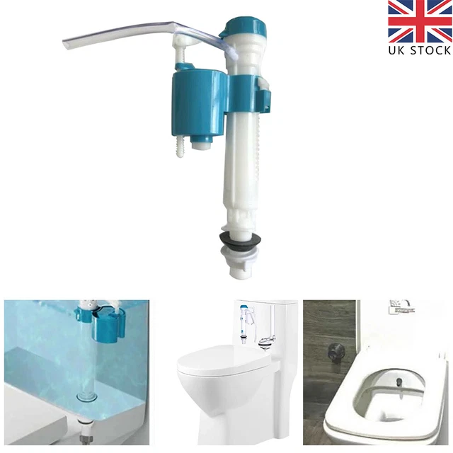 TOILET CISTERN VALVE Fill Inlet Water Tank Bottom Entry Plastic Float ...