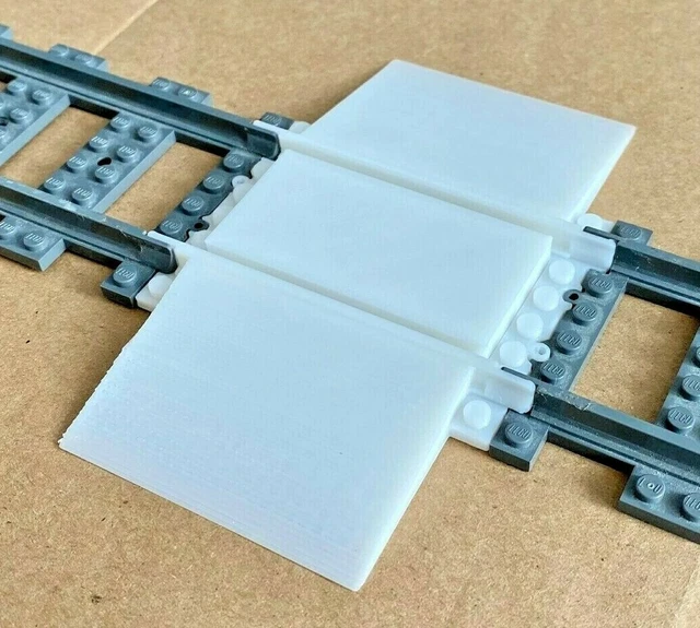 LEGO TRAIN TRACK Railroad/Railway/Level Crossing/Crossover/Cross White ...