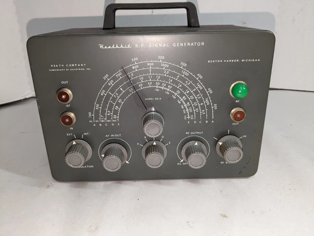 VINTAGE HEATHKIT RF Signal Generator Model SG-8 $50.00 - PicClick