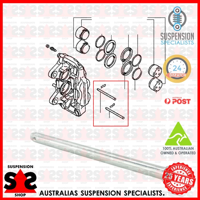 GUIDE BOLT, BRAKE Caliper Suit MITSUBISHI Pajero 3.2 DI-D (V88W, V98W) PAJERO EUR 16,31 ...