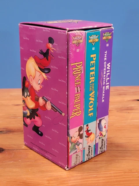 3 VINTAGE WALT Disney Mini Classics VHS Box Set - Mickey, Peter And ...