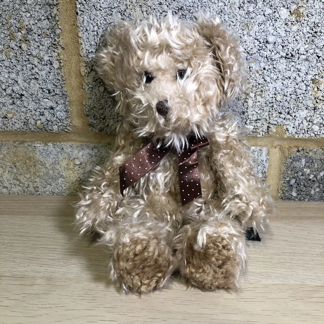 RUSS RADCLIFFE TEDDY Bear Light Brown Ribbon 8 in Scruffy Plush £14.41 ...