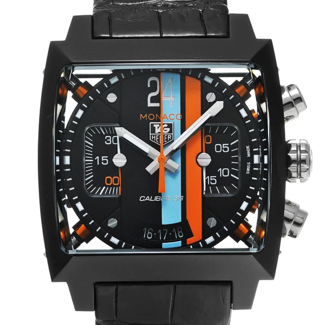 TAG HEUER MONACO 24 Calibre 36 Chronograph Gulf CAL5110.FC6265 Men's # ...