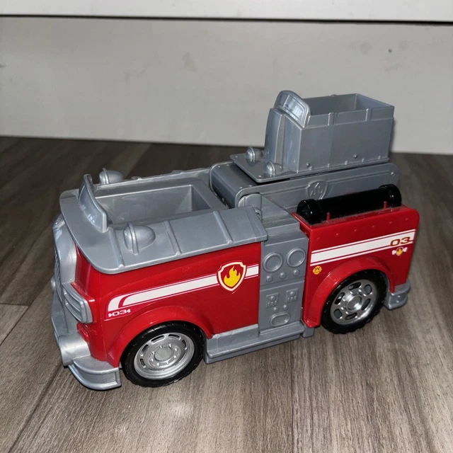 PAW PATROL TRANSFORMING Transformer Fire Truck Playset 2 in 1 Motorbike ...