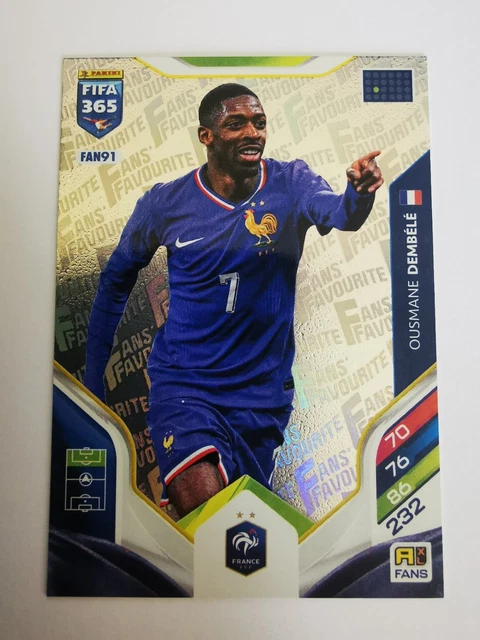 OUSMANE DEMBELE 2025/26 Panini Fifa 365 Fans Favourite Insert ...